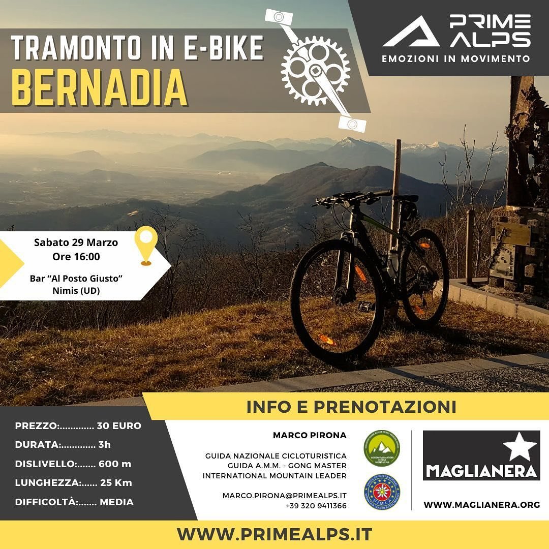 Sunset on Mount Bernadia by E-Bike